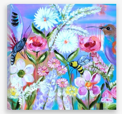 Springtime Symphony – 50 x 50cm Canvas Print – Ready to Hang – Julia ...